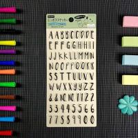 China 3D Foam Puffy Hot Stamping Stickers Preschool Education English Letter Stickers for sale