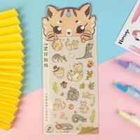 China Gold Stamp Transparent PVC Sticker Customized Logo Cute Cartoon Sticker Oil Proof for sale