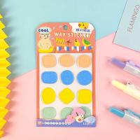 China 2.5mm Seal Stamp Stickers Sprinkle Gold 3D Adhesive Stickers for sale