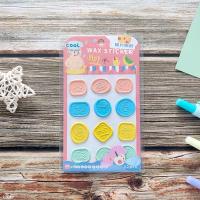 China OEM Seal Stamp Stickers Screen Printing Custom Enamel Stickers for sale