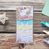 China Premade Seal Stamp Stickers UV Offset Printing Self Adhesive Sticker for sale