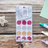 China Premade Seal Stamp Stickers UV Offset Printing Self Adhesive Sticker for sale
