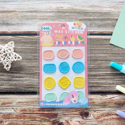 China 0.7mm Seal Stamp Stickers Custom Design 3D Candle Wax Seal Sticker for sale