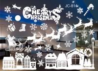 China Transparent PET Christmas Gel Window Stickers 0.02mm Electrostatic Sticker 70mai for sale