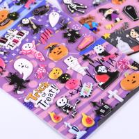 China Soft Elastic Festive Stickers PVC Foam Leather Removable Wall Stickers for sale