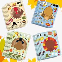 China Hot Melt Adhesive Festive Stickers Halloween Pumpkin Stickers Maple Leaf for sale