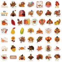 China Water Gel Creative Memories Stickers Holiday Gifts Happy Thanksgiving Stickers for sale