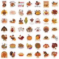 China Water Gel Creative Memories Stickers Holiday Gifts Happy Thanksgiving Stickers for sale