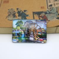 China OEM Crystal Magnetic Refrigerator Stickers UV Offset Printing Silica Gel Sticker for sale