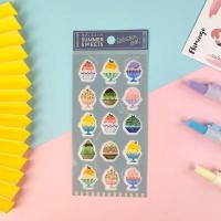 China Pet Adhesive 3D Cartoon Stickers UV Offset Printing Package Seal Stickers for sale