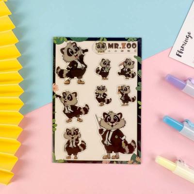 China CMYK Colour 3D Cartoon Stickers Neutral Hardness Plastic Custom Vinyl Stickers for sale