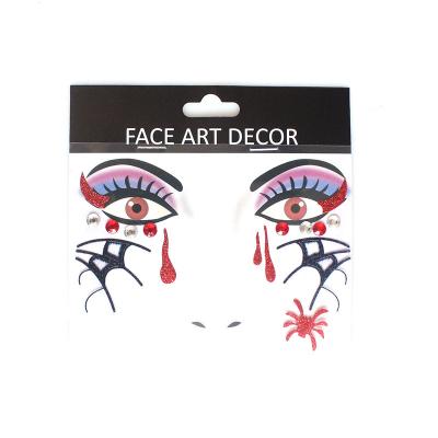 China PET Film Festive Stickers EOM Fake Tattoo Stickers For Dance Party for sale