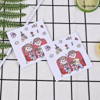 China 0.08mm Vinyl Cartoon Stickers Milky White PVC Custom Waterproof Stickers for sale