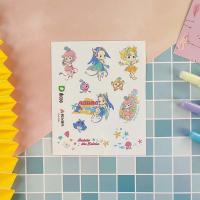 China Silkprint DIY Cute Stickers 128gram Cartoon Character Stickers For Girls Fun for sale