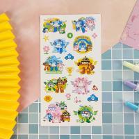 China Silkprint DIY Cute Stickers 128gram Cartoon Character Stickers For Girls Fun for sale
