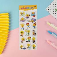 China 2.5mm Puffy Animal Stickers Water Gel Early childhood Star Reward Stickers for sale
