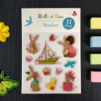 China Glue Crystal Gold Stamping Sticker 3D Drip Cartoonepoxy DIY Mirror Sticker for sale