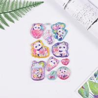 China Oil Injection Kawaii Animal Stickers jungle 0.5mm for Kindergarten Baby for sale