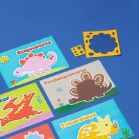 China Soft Elastic 3D Cartoon Stickers PVC Foamed Leather EVA Foam Stickers 2mm for sale