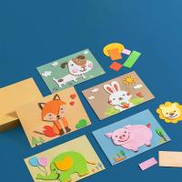 China Soft Elastic 3D Cartoon Stickers PVC Foamed Leather EVA Foam Stickers 2mm for sale