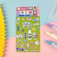 China Hand Account Puffy Animal Stickers 2.5mm Diary Decoration Stickers for sale