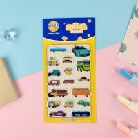China Patrol Cute 3D Cartoon Stickers PVC Foam Leather Puffy Sticker Sheet for sale