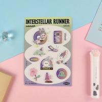China 0.7mm Cartoon Sticker Sheet Soft Elastic 3D Puffy Stickers For Business Gifts for sale