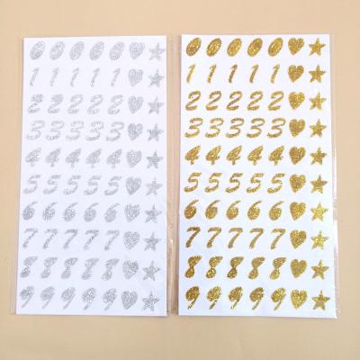 China Non Toxic Christmas Gift Stickers Foil Stamped Vinyl Letter Stickers for sale