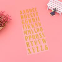 China Non Toxic Christmas Gift Stickers Foil Stamped Vinyl Letter Stickers for sale