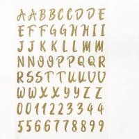 China Non Toxic Christmas Gift Stickers Foil Stamped Vinyl Letter Stickers for sale