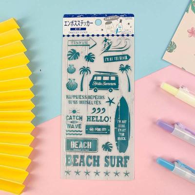 China CMYK Hot Stamping Stickers Self Adhesive Label Transparent Cartoon Sticker for sale