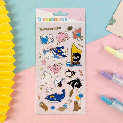 China OEM Three Dimensional Stickers Transparent PVC Sticker For Hand Account Materials for sale