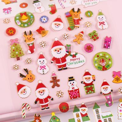 China Waterproof Festive Stickers OEM Christmas Cartoon Stickers For Santa Claus for sale