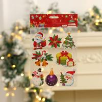 China Waterproof Festive Stickers OEM Christmas Cartoon Stickers For Santa Claus for sale