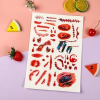 China Noctilucent Light Festive Stickers Funny Makeup Halloween Tattoo Stickers for sale