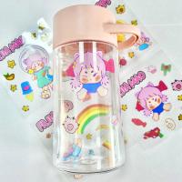 China Cartoon Abnormal Shape Waterproof Transparent Sticker CMYK PVC Vinyl Sticker for sale