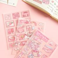 China Girlish Heart Custom Paper Stickers Hand Account Decoration Sticker 80gsm for sale