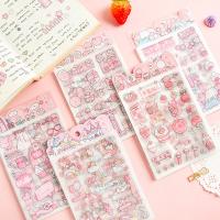 China Girlish Heart Custom Paper Stickers Hand Account Decoration Sticker 80gsm for sale