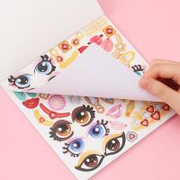 China Changeover Childrens Sticker Books CMYK Make Up Stickers For Girls Children for sale