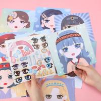 China Changeover Childrens Sticker Books CMYK Make Up Stickers For Girls Children for sale