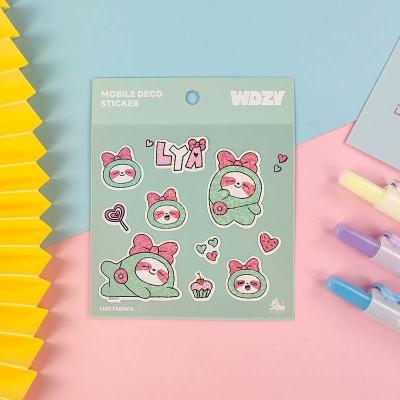 China Manual Account Metal Decal Stickers Oil Glue Flashing Light Sticker for sale