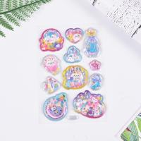 China Blister Layered Vinyl Stickers Concave Convex 3D Animal Stickers for sale