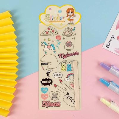China Wiping Custom Transfer Stickers Vinyl  UV Offset Printing DIY Manual Account for sale