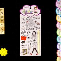 China Pressure Sensitive Cartoon Sticker Sheet Cold Transfer For Can Metal Package for sale