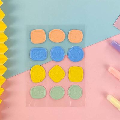 China Custom Private Logo Decoration Used Self Adhesive Wax Seal Sticker for sale