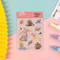 China Manufacturer Direct Custom Cartoon Cute Animal Transparent Stickers PVC Sticker for sale