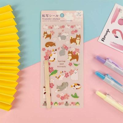 China Pressure Transfer Sticker Rub-On Transfer Scratching Stickers Cartoon Sticker For Scrap Book DIY Use for sale