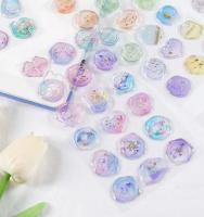 China Custom Logo Decoration Used Self Adhesive Transparent Wax Seal Sticker for sale