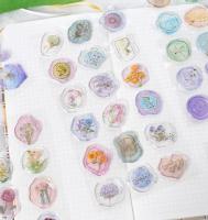 China Custom Logo Decoration Used Self Adhesive Transparent Wax Seal Sticker for sale