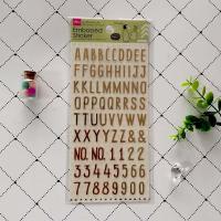 China Transparent PVC Hand Account With Combination Of Numbers And Letters 3D Foil Stamping Sticker for sale